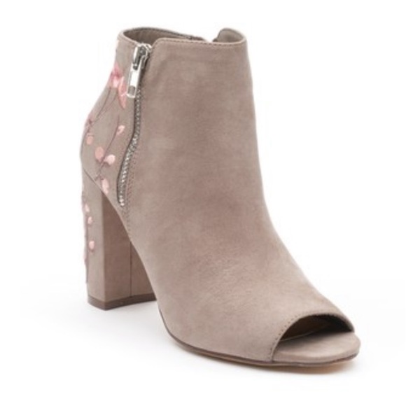Candie's | Shoes | Candies Floral Peep Toe Ankle Boots | Poshmark
